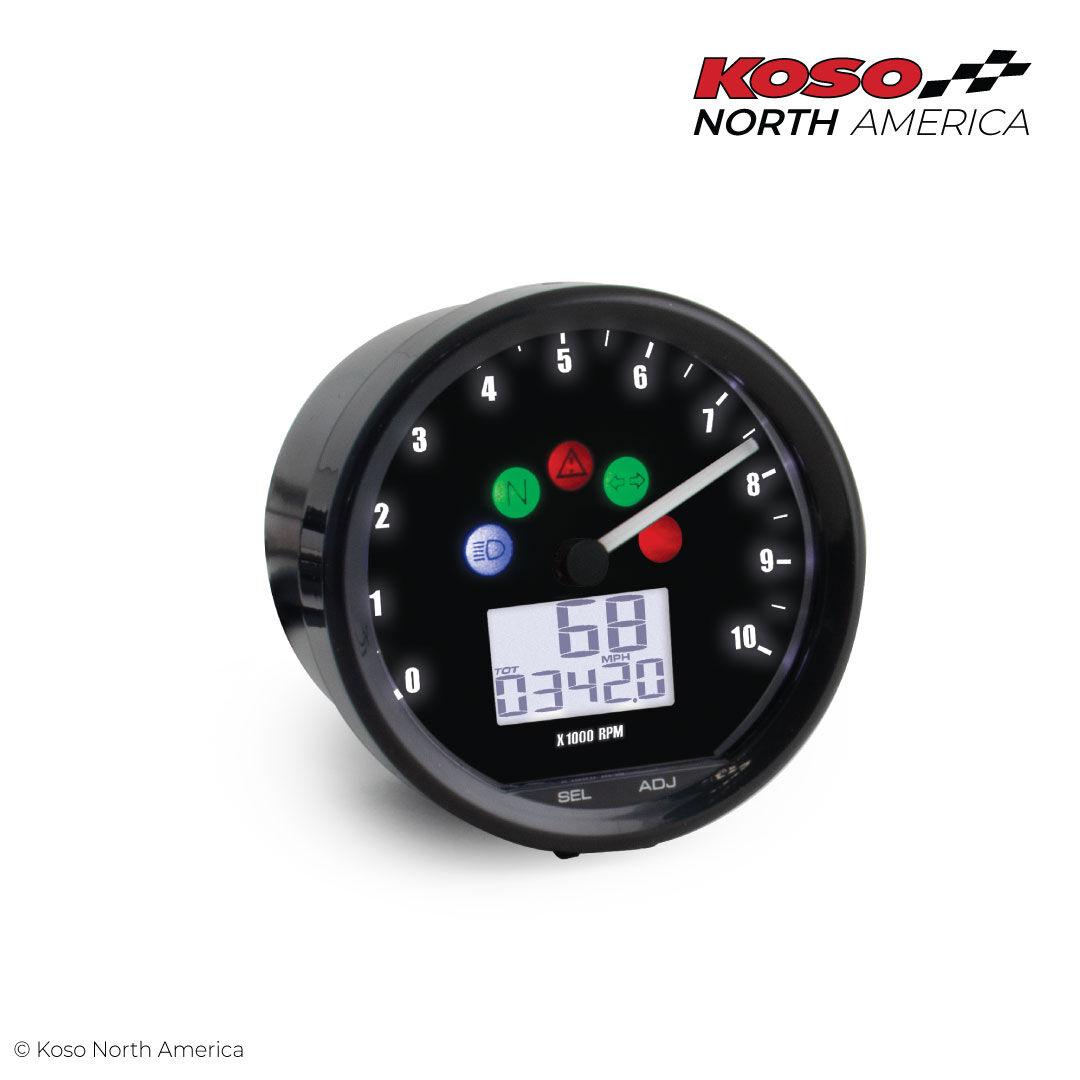 Koso TNT-02 MULTI-FUNCTIONS METER – Motorcycle Race Gear