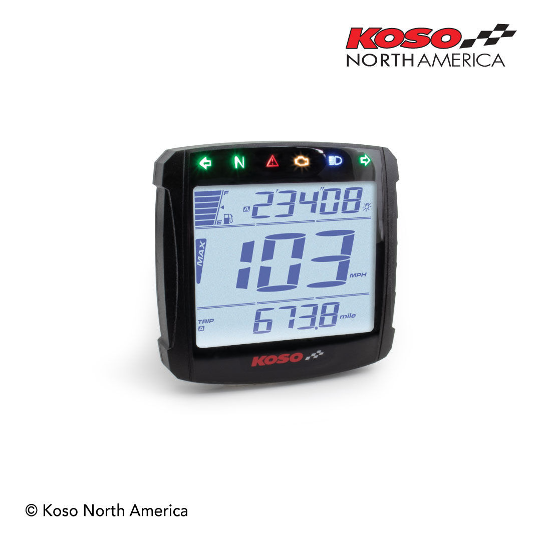 Koso XR-01S SPEEDOMETER WITH INDICATOR LIGHTS – Motorcycle Race Gear